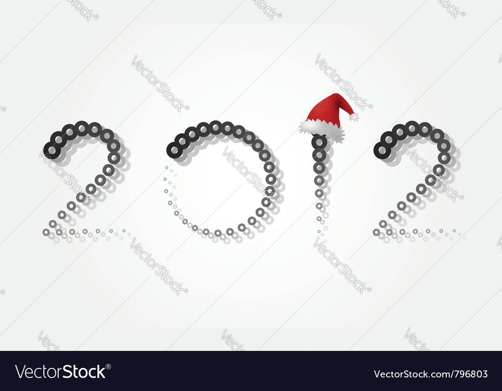 2012 year Royalty Free Vector Image - VectorStock
