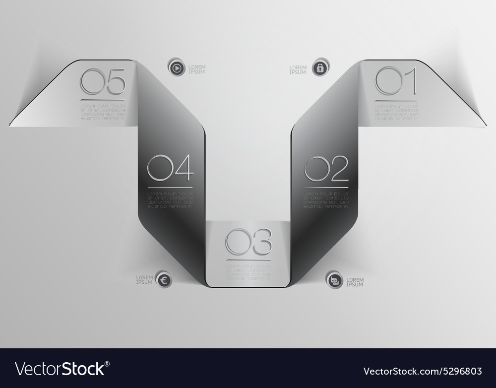 Design elements for options Royalty Free Vector Image
