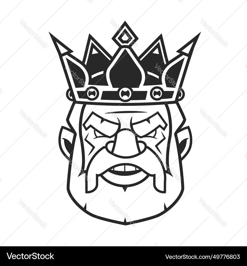 Filigree high detailed imperial crown element Vector Image