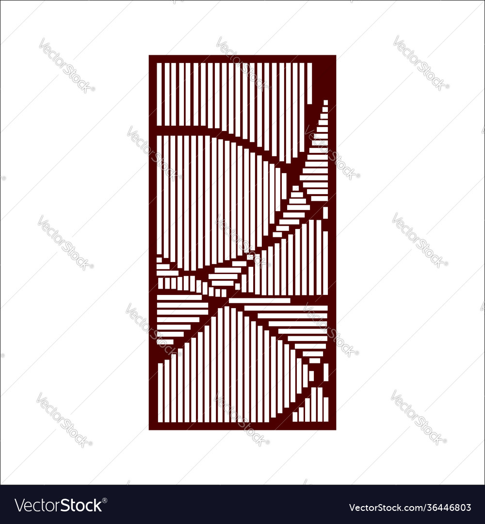 Laser cut pattern design Royalty Free Vector Image