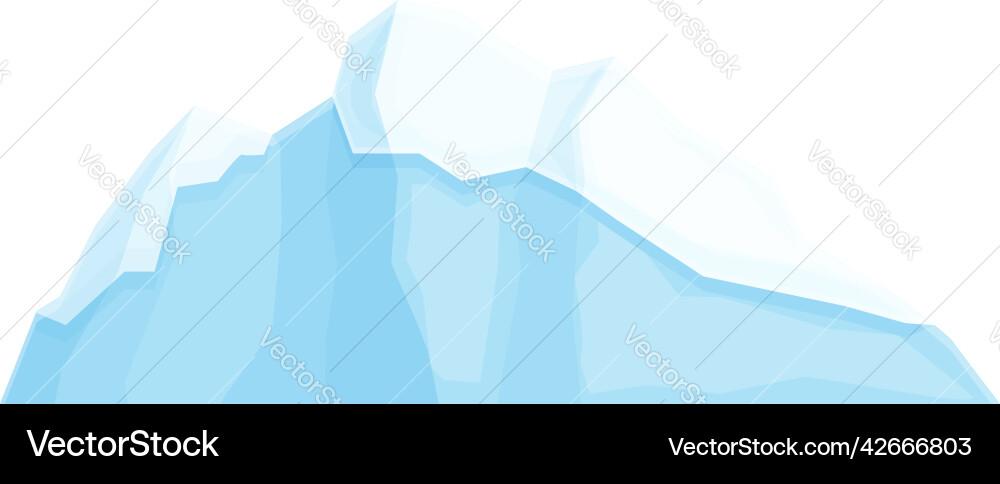 Pole ice icon cartoon arctic glacier Royalty Free Vector