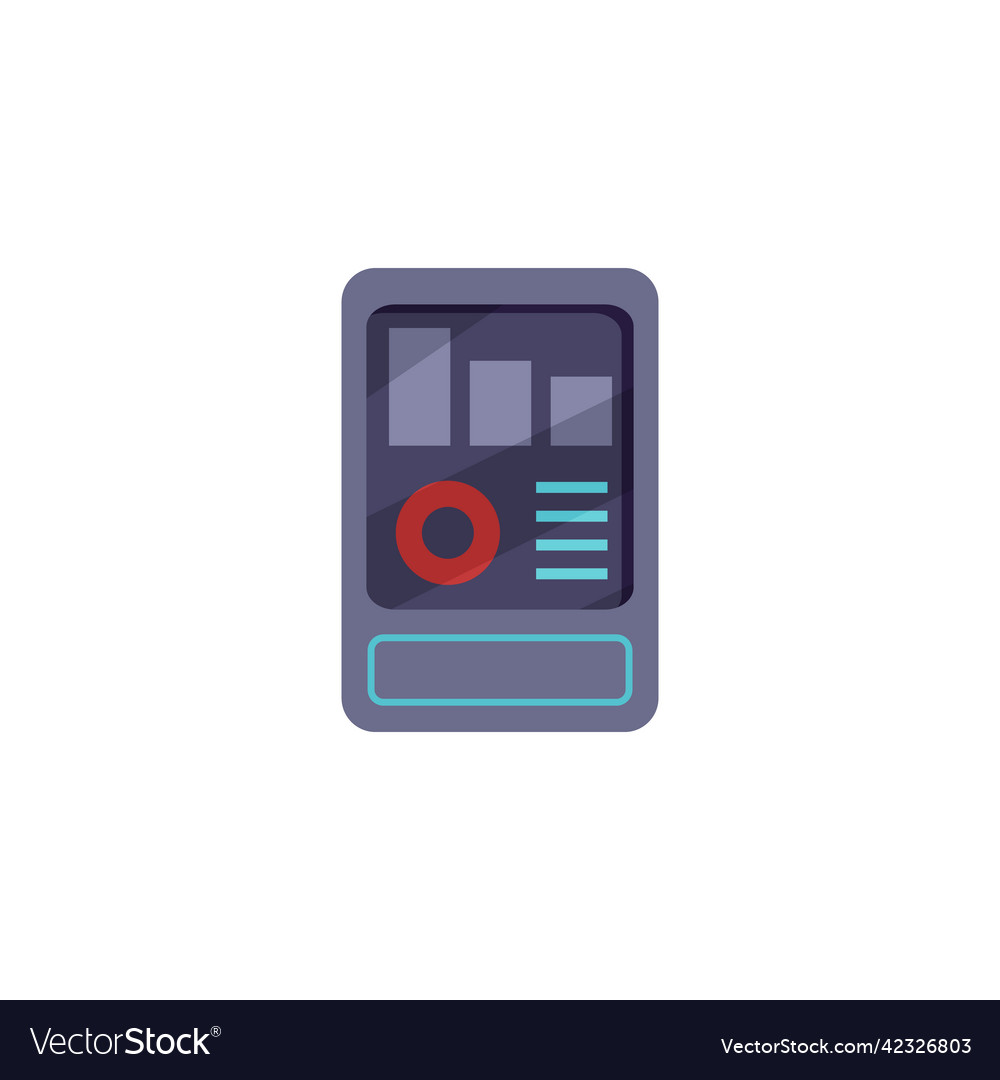 Spaceship interior element control panel Vector Image