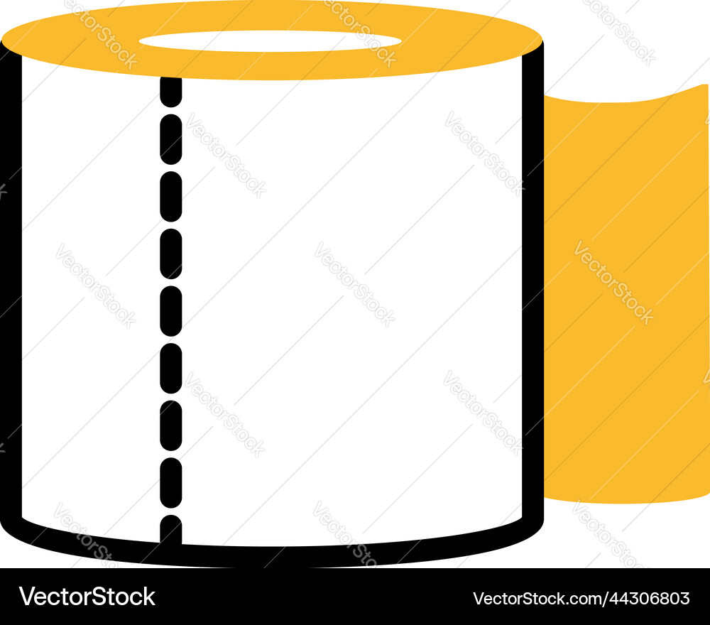 Toilet paper roll on a white background Royalty Free Vector