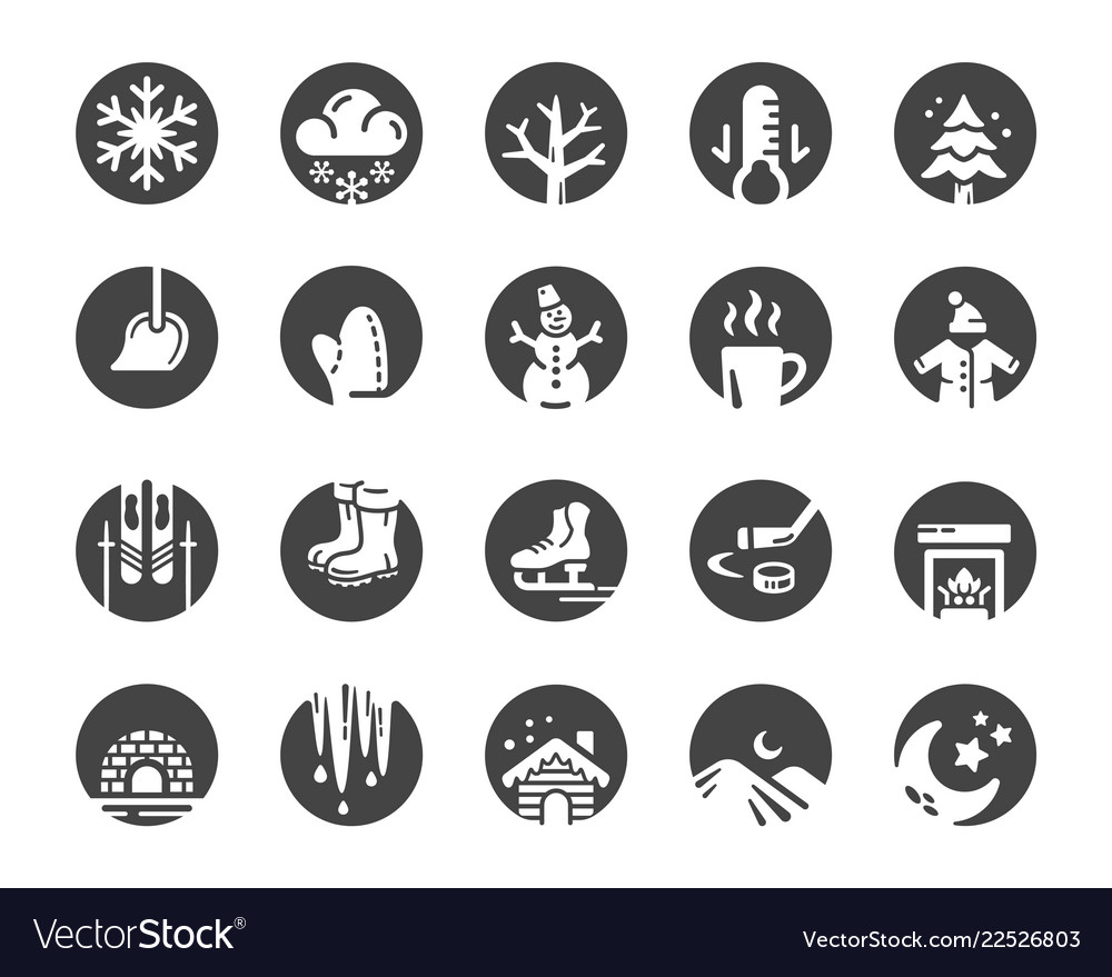 Winter icon Royalty Free Vector Image - VectorStock