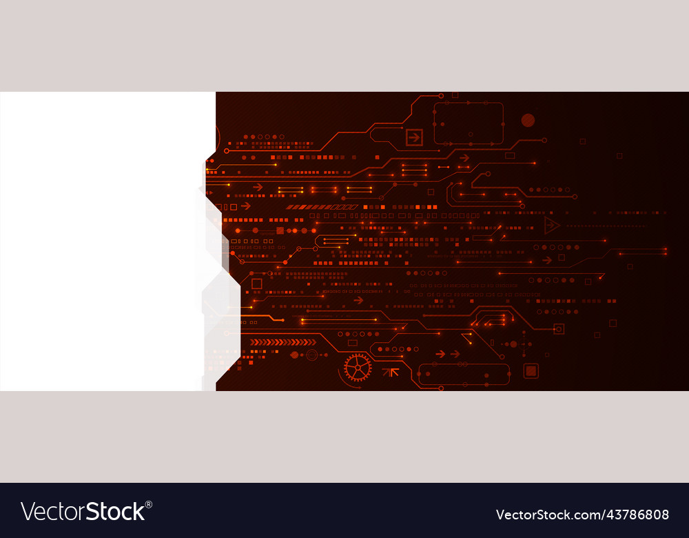 Abstract technology circuit board communication Vector Image