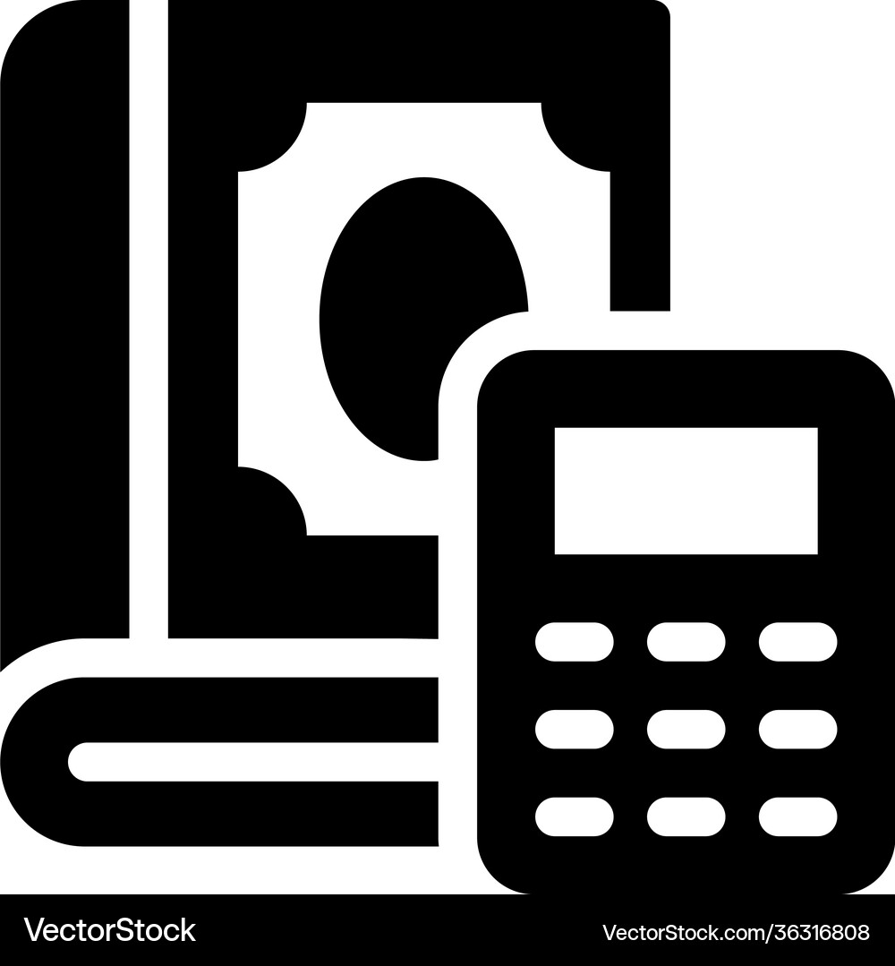 Accounting book Royalty Free Vector Image - VectorStock