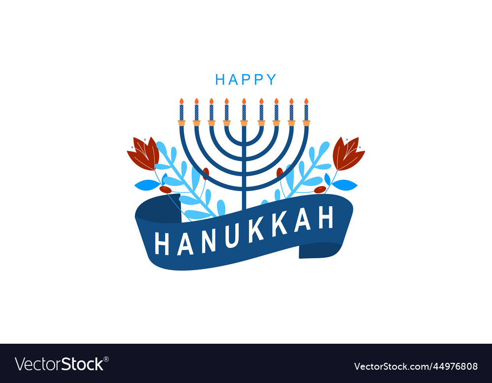 Hanukkah happy jewish holiday Royalty Free Vector Image