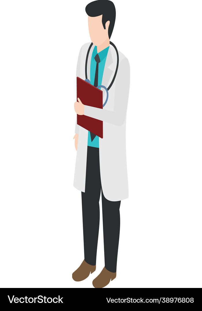 Male doctor avatar Royalty Free Vector Image - VectorStock