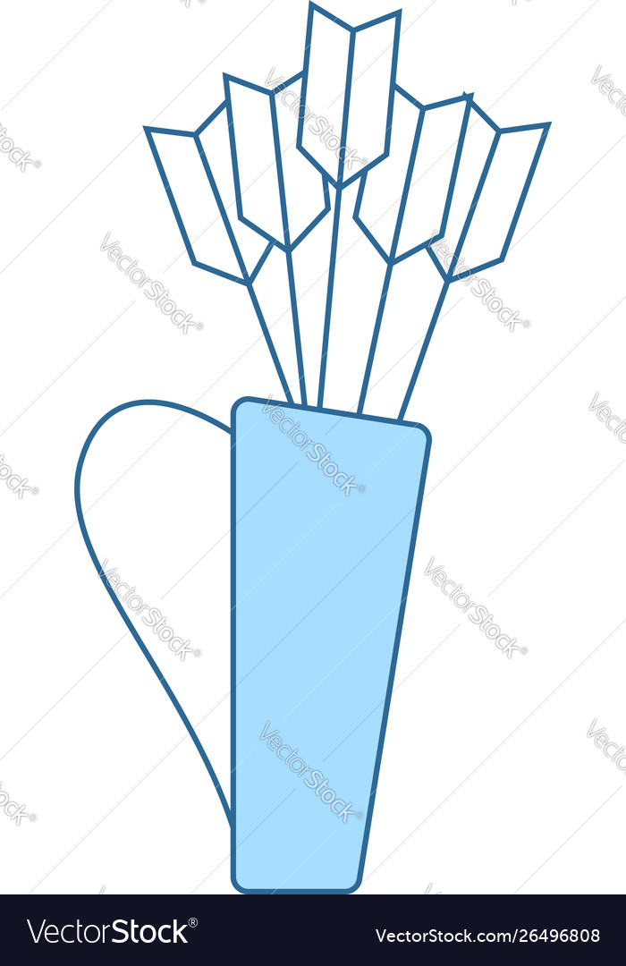 Quiver with arrows icon Royalty Free Vector Image