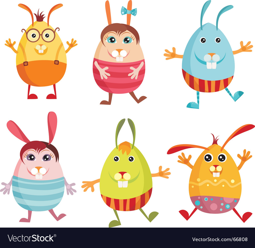 Rabbits Royalty Free Vector Image - VectorStock