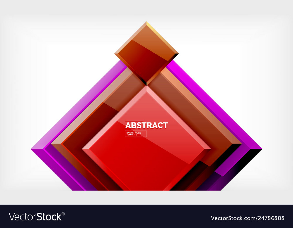 Square geometric background Royalty Free Vector Image