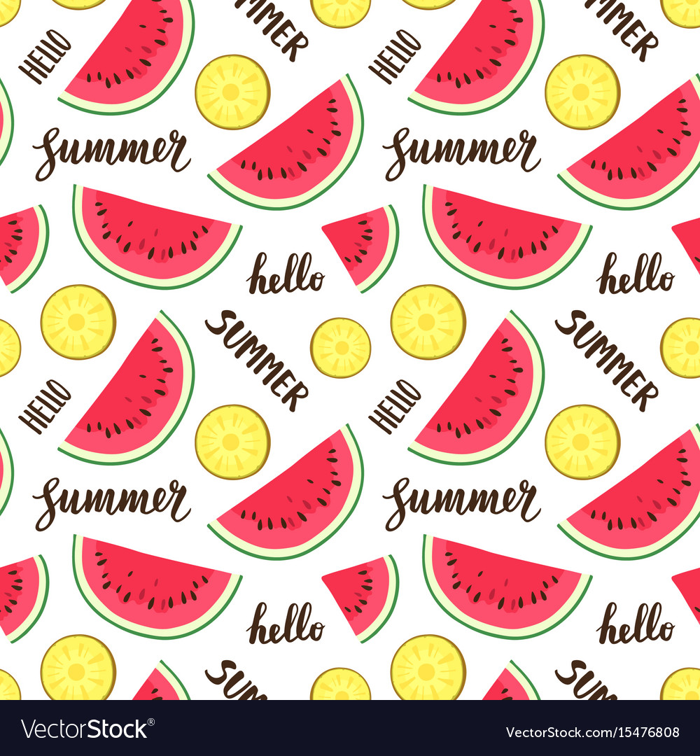 Summer seamless pattern Royalty Free Vector Image