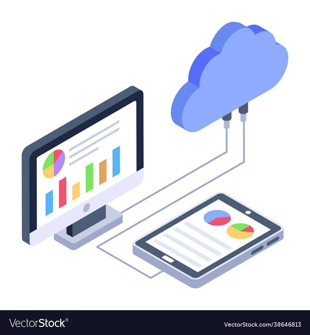 Cloud hosting Royalty Free Vector Image - VectorStock