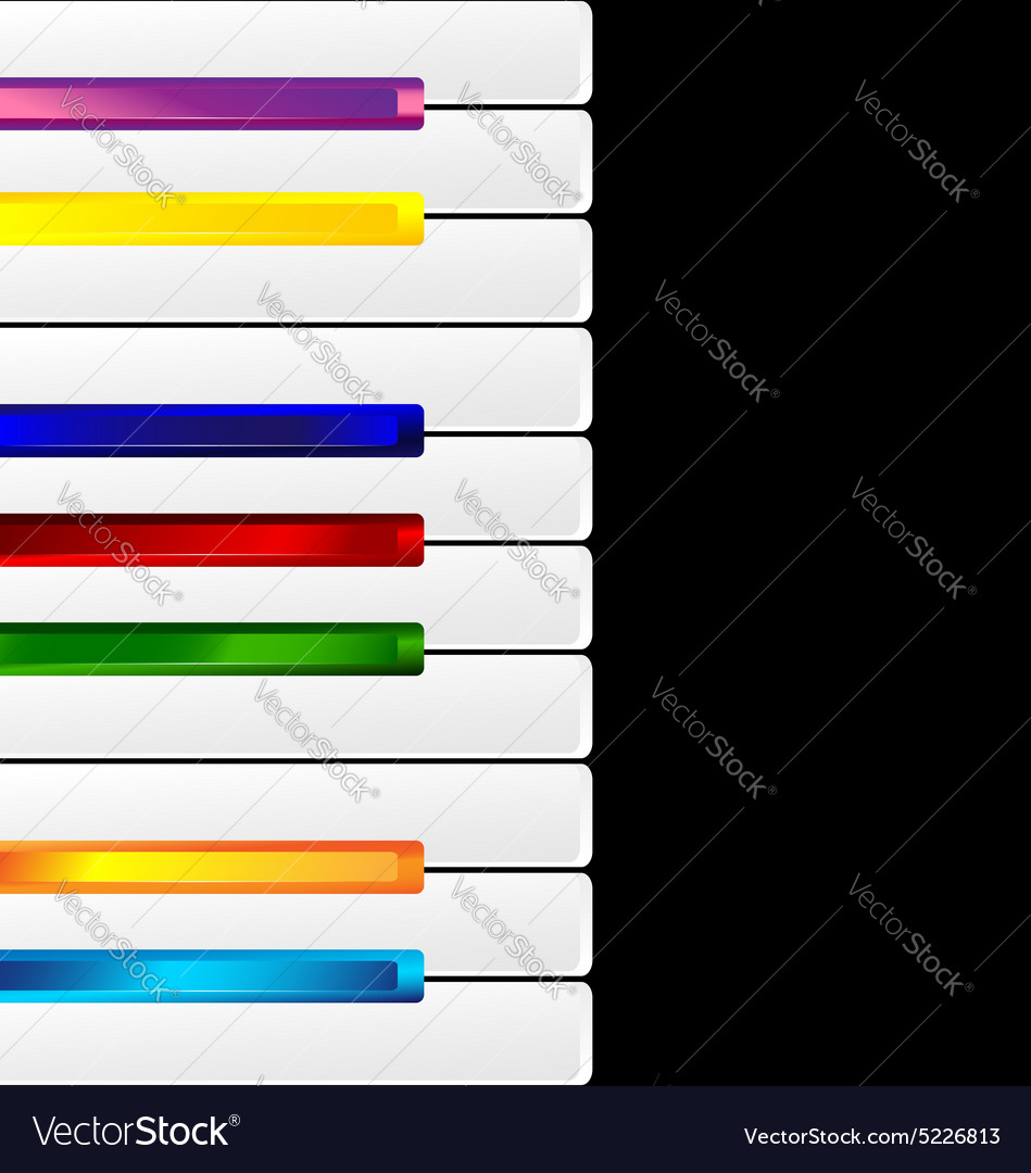 Colored keys Royalty Free Vector Image - VectorStock