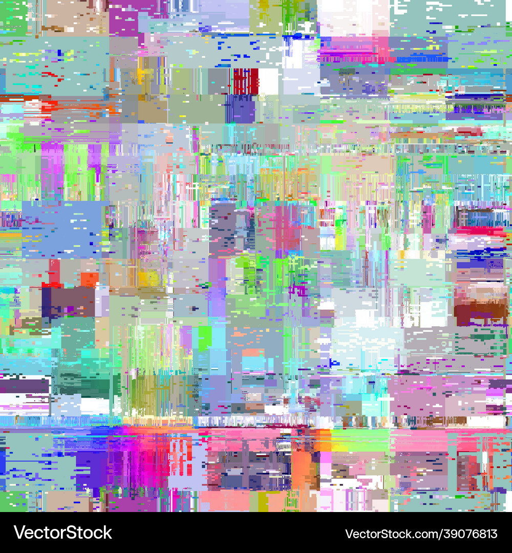 Image with imitation of grunge datamoshing Vector Image