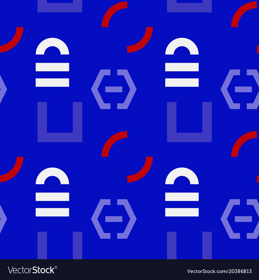 Interlock graphic seamless pattern Royalty Free Vector Image