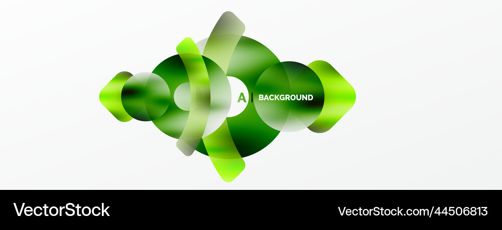 Metallic shiny geometric surfaces round shapes Vector Image