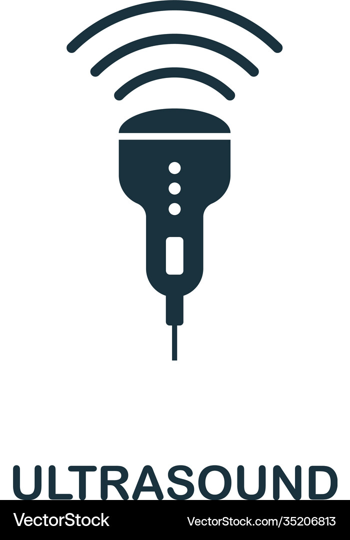 Ultrasound icon symbol creative sign from Vector Image