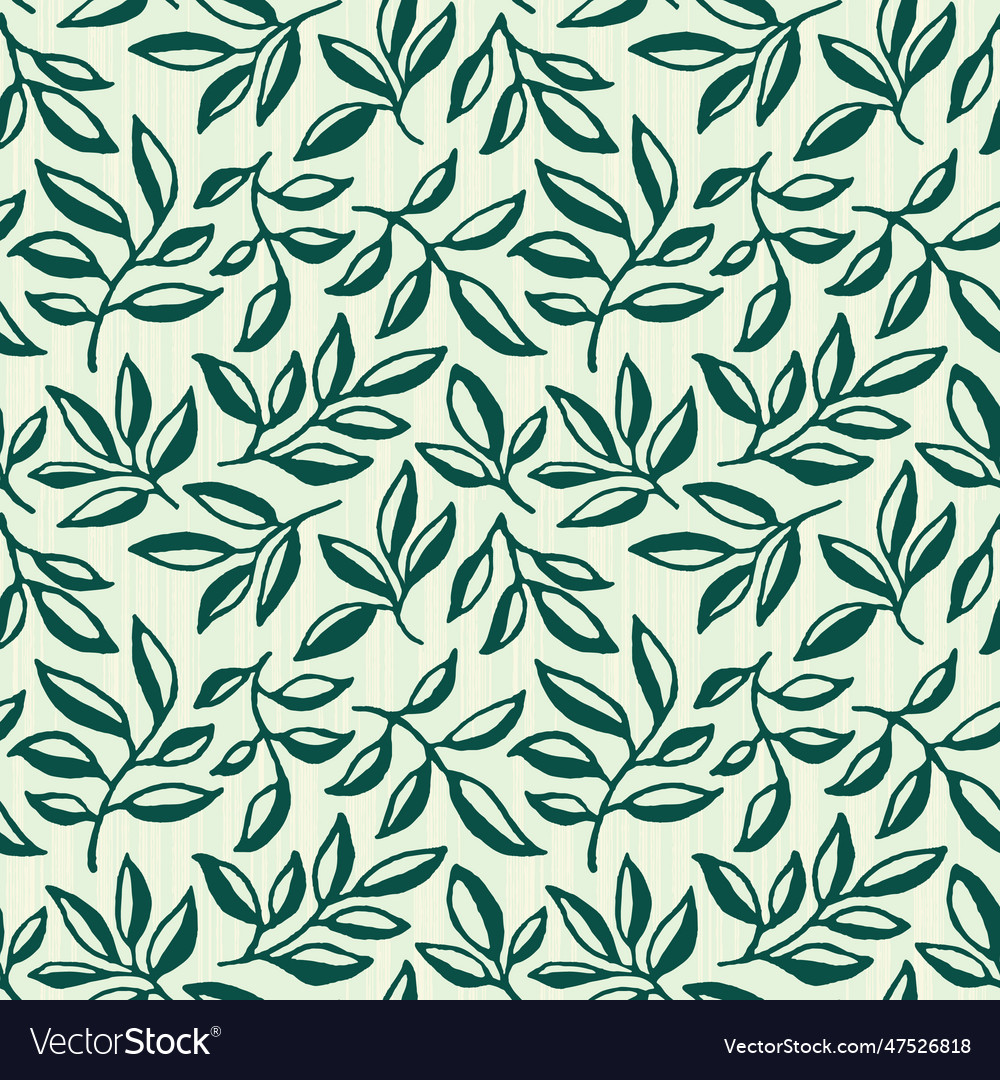 Abstract botanical seamless pattern Royalty Free Vector