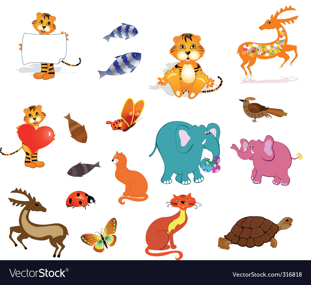 Animals Royalty Free Vector Image - VectorStock