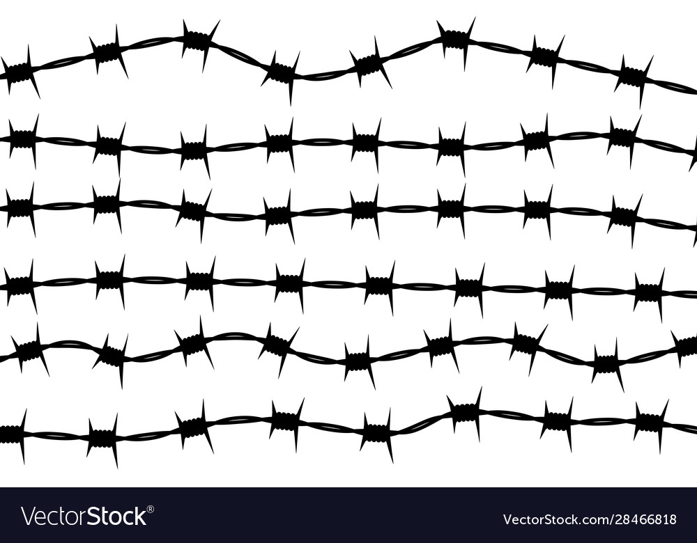 Barbed wire seamless pattern Royalty Free Vector Image