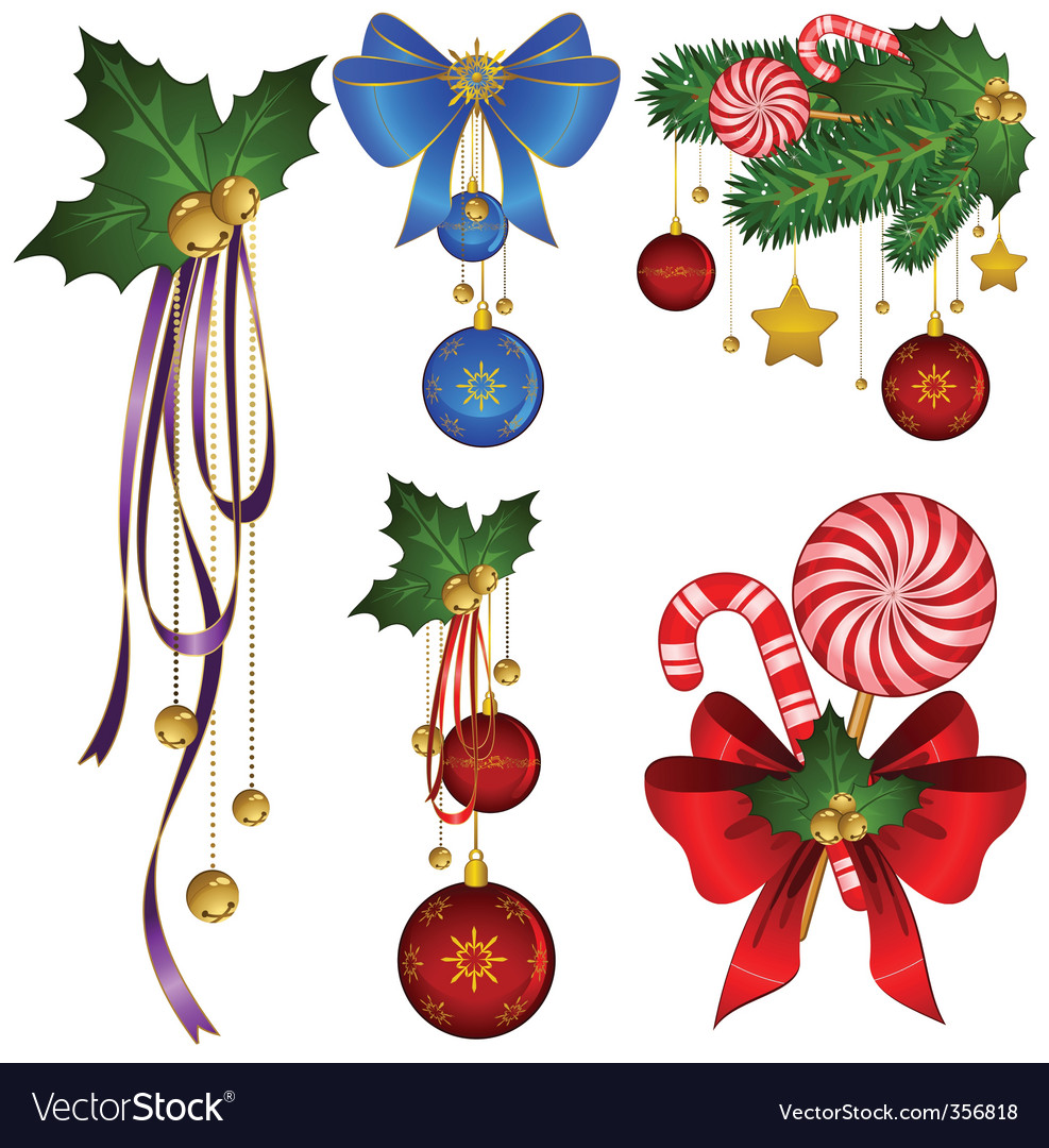 Christmas decorations Royalty Free Vector Image