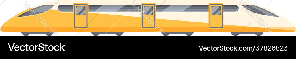 High speed metro icon cartoon style Royalty Free Vector