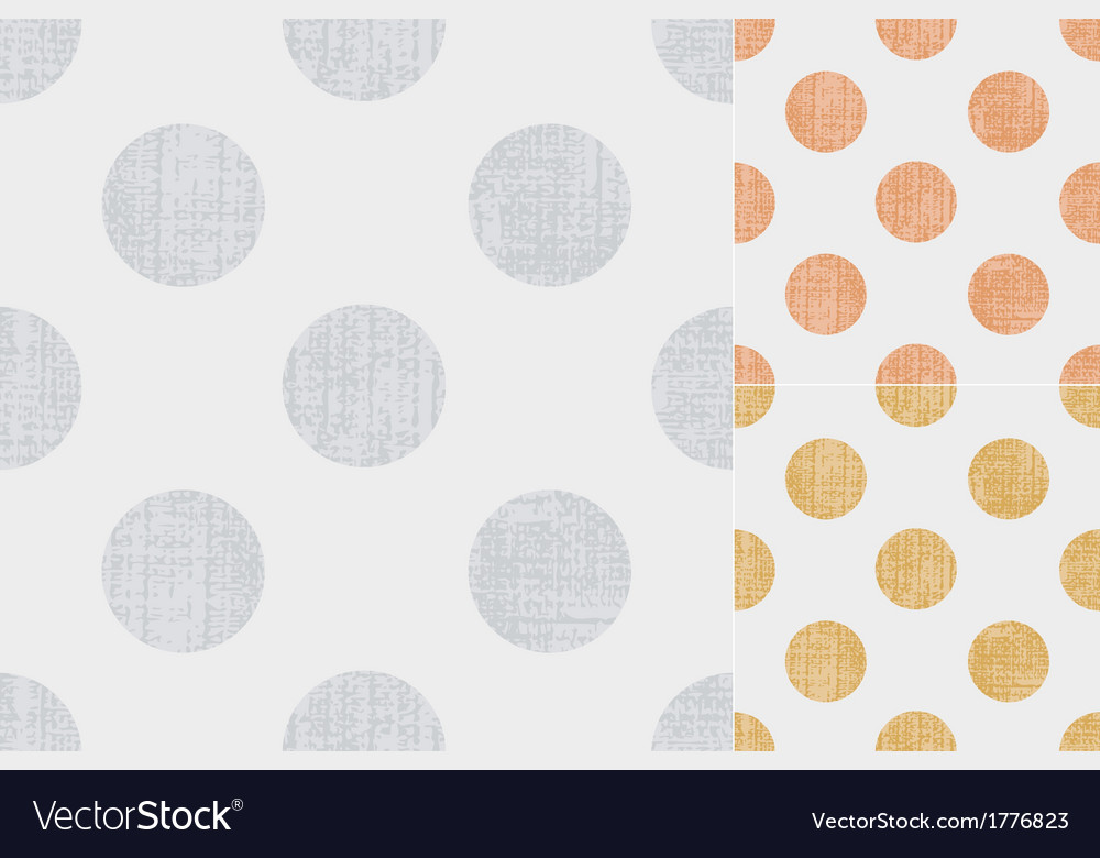 Seamless polka dots texture pattern Royalty Free Vector