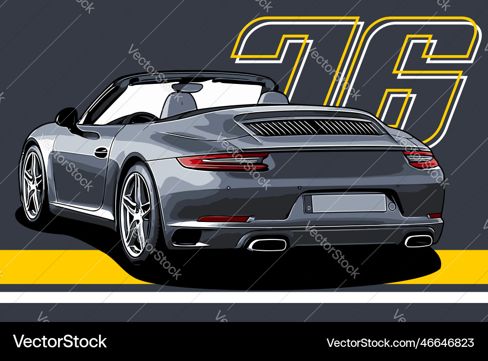 Sport car template for graphic design Royalty Free Vector