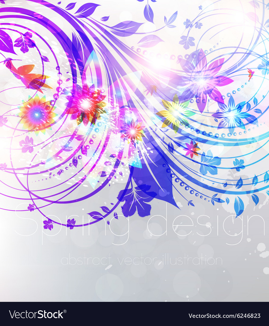 Spring Floral Design Royalty Free Vector Image