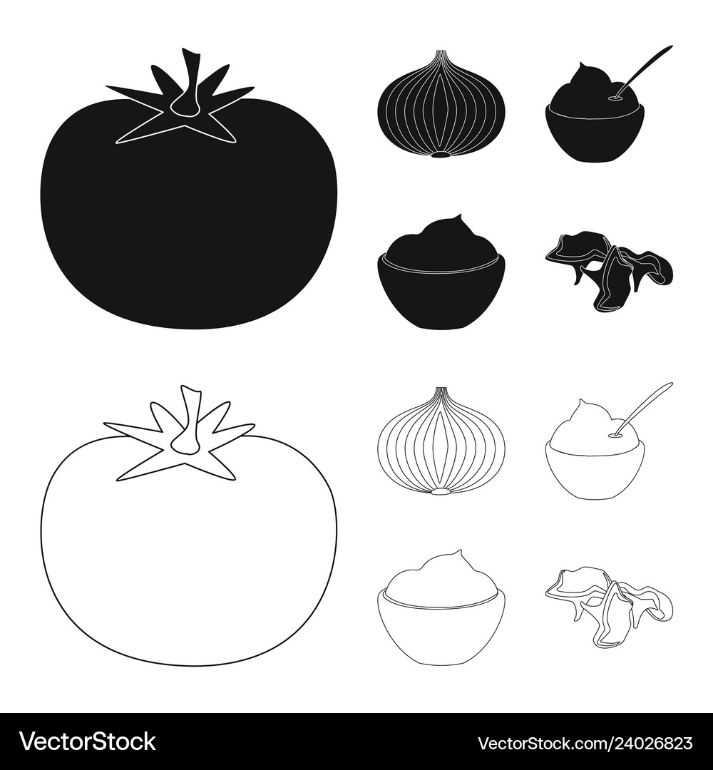 Taste and product sign set Royalty Free Vector Image