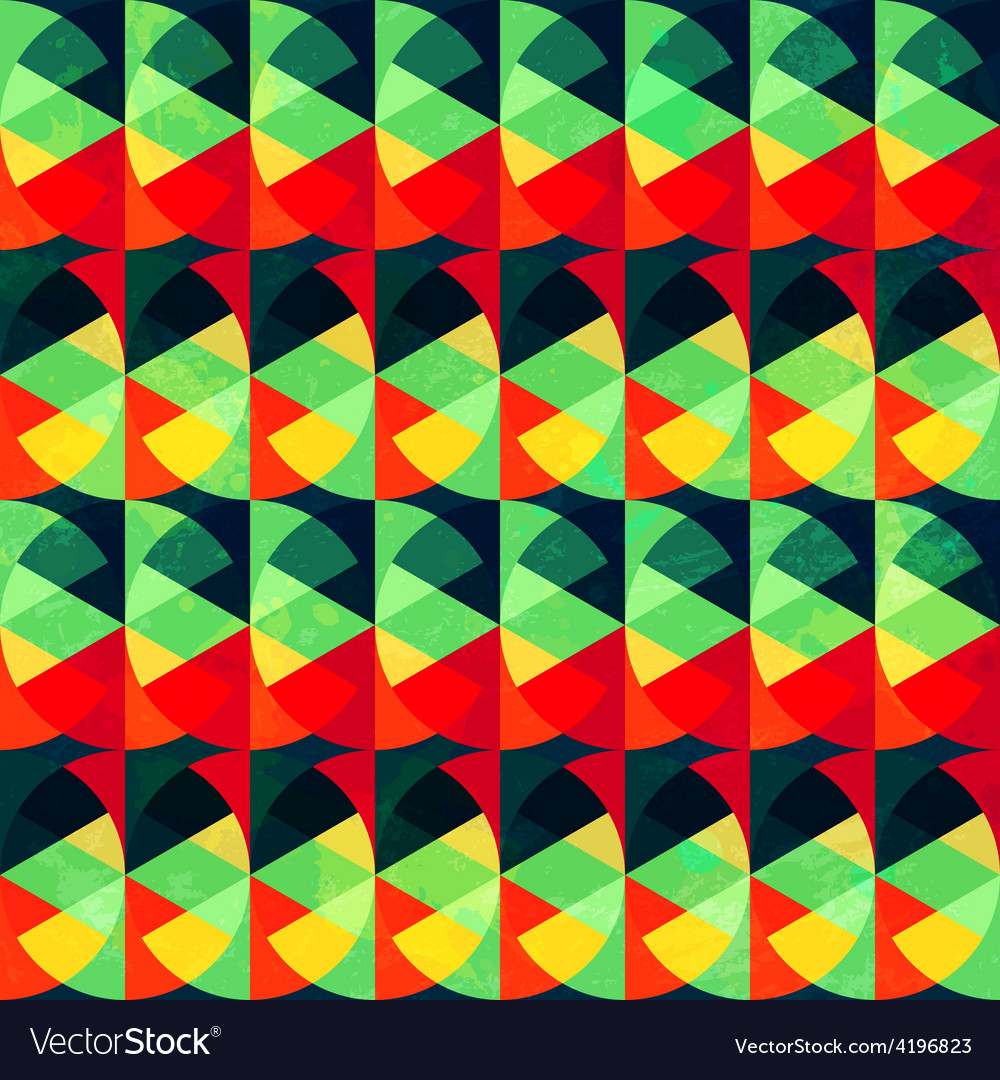 Vintage circle seamless pattern Royalty Free Vector Image