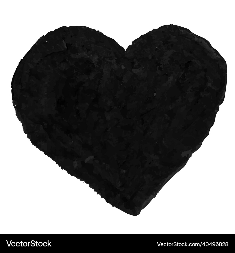 Chalk of heart shape Royalty Free Vector Image