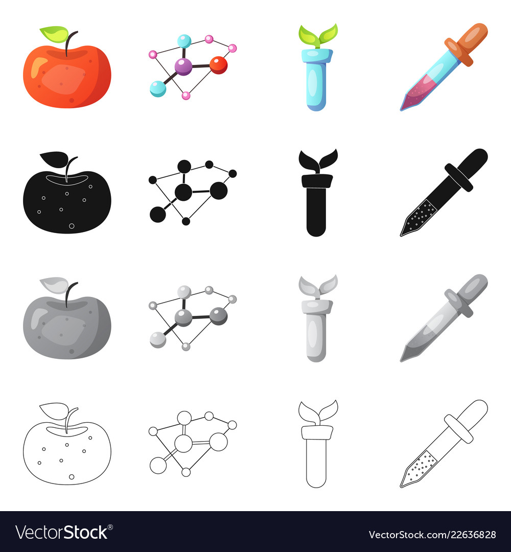 Design of and symbol set s Royalty Free Vector Image