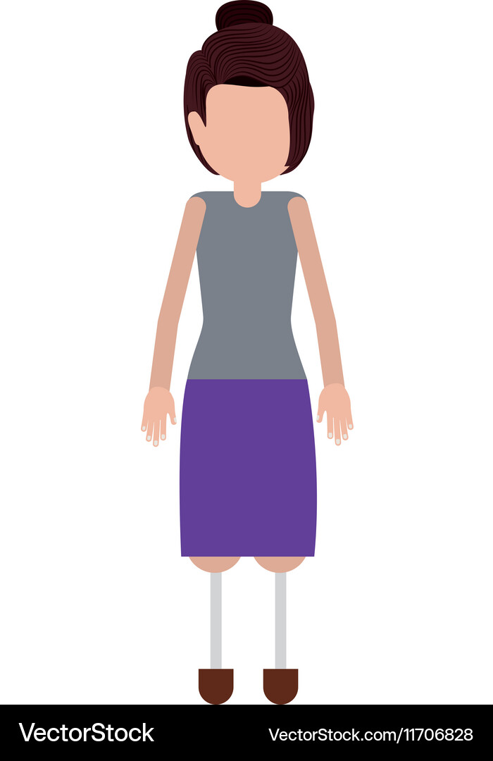 Disabled girl cartoon design Royalty Free Vector Image