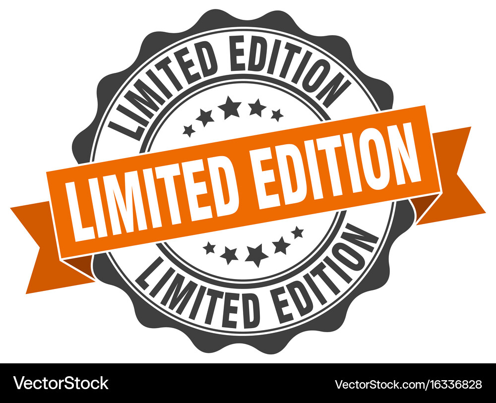 Limited edition stamp sign seal Royalty Free Vector Image