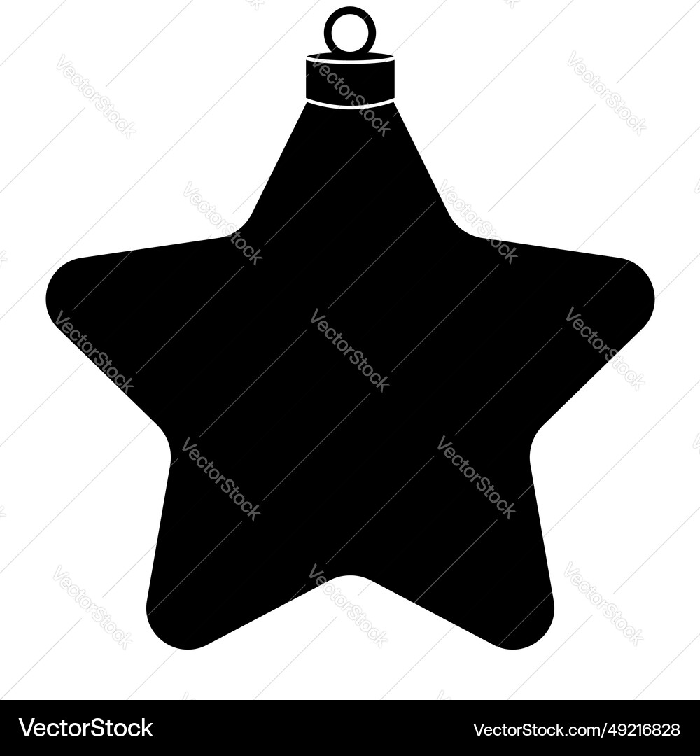 Simple of christmas tree toy object Royalty Free Vector