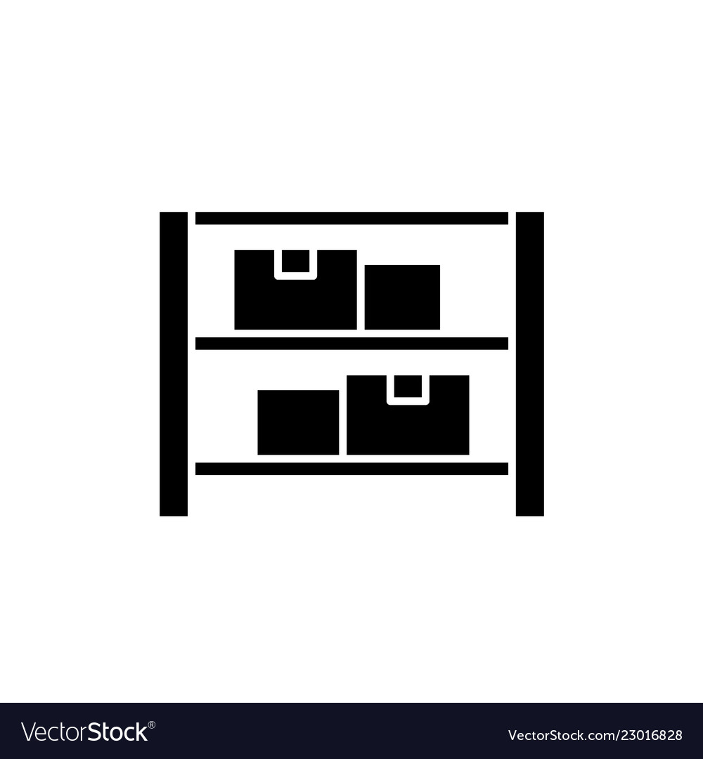 Stock black icon sign on isolated Royalty Free Vector Image