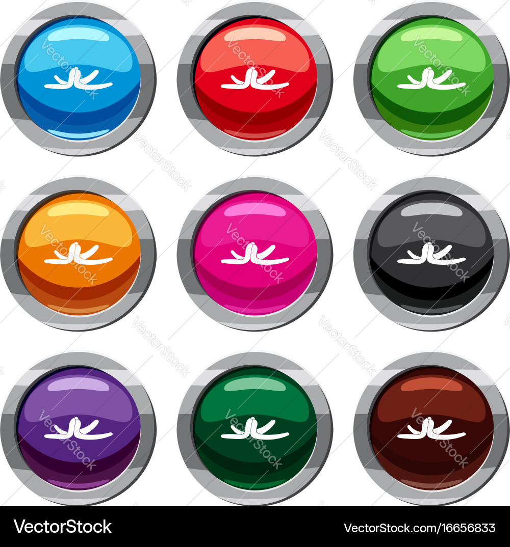 Banana skin set 9 collection Royalty Free Vector Image