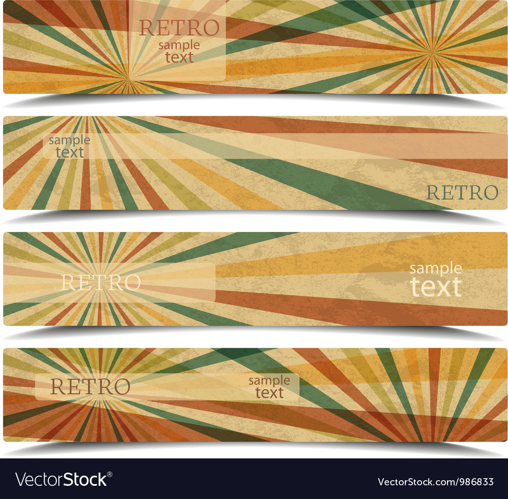 Banners Royalty Free Vector Image - VectorStock