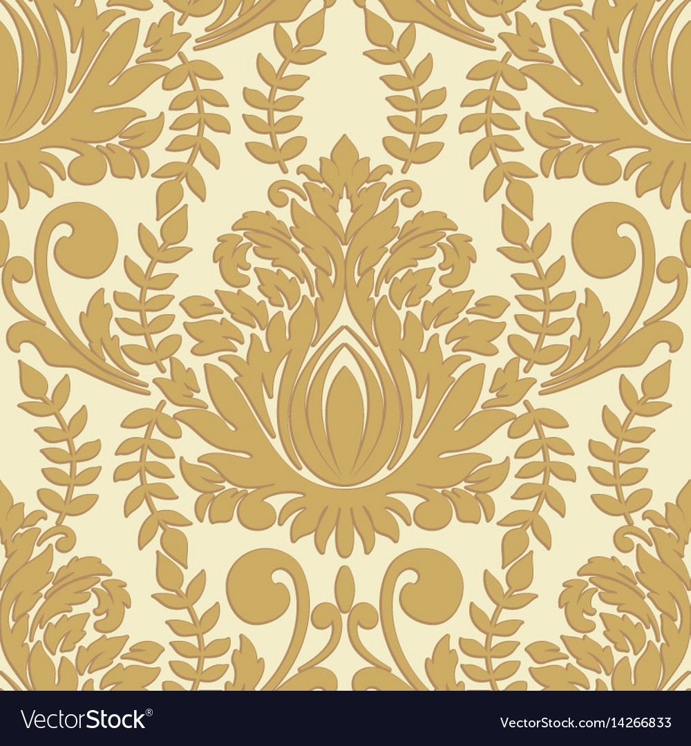 Damask seamless pattern element classical luxury Vector Image
