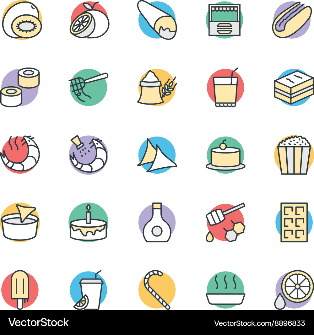 Food Cool Icons 11 Royalty Free Vector Image - VectorStock