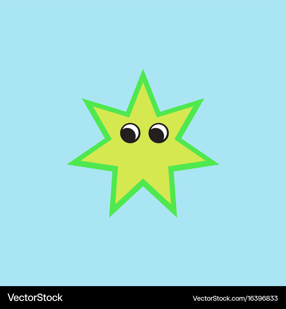 Sea star caribbean starfish Royalty Free Vector Image
