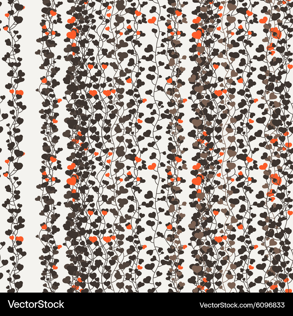 Seamless floral pattern of curved vines Royalty Free Vector