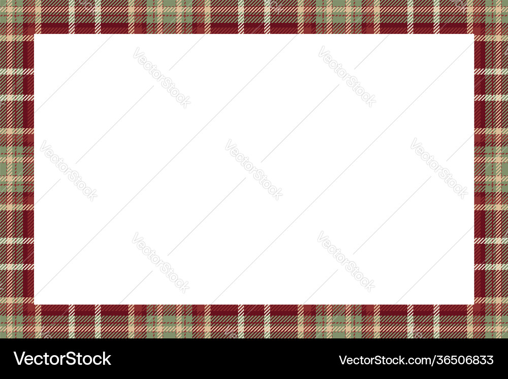 Vintage frame scottish border pattern retro Vector Image