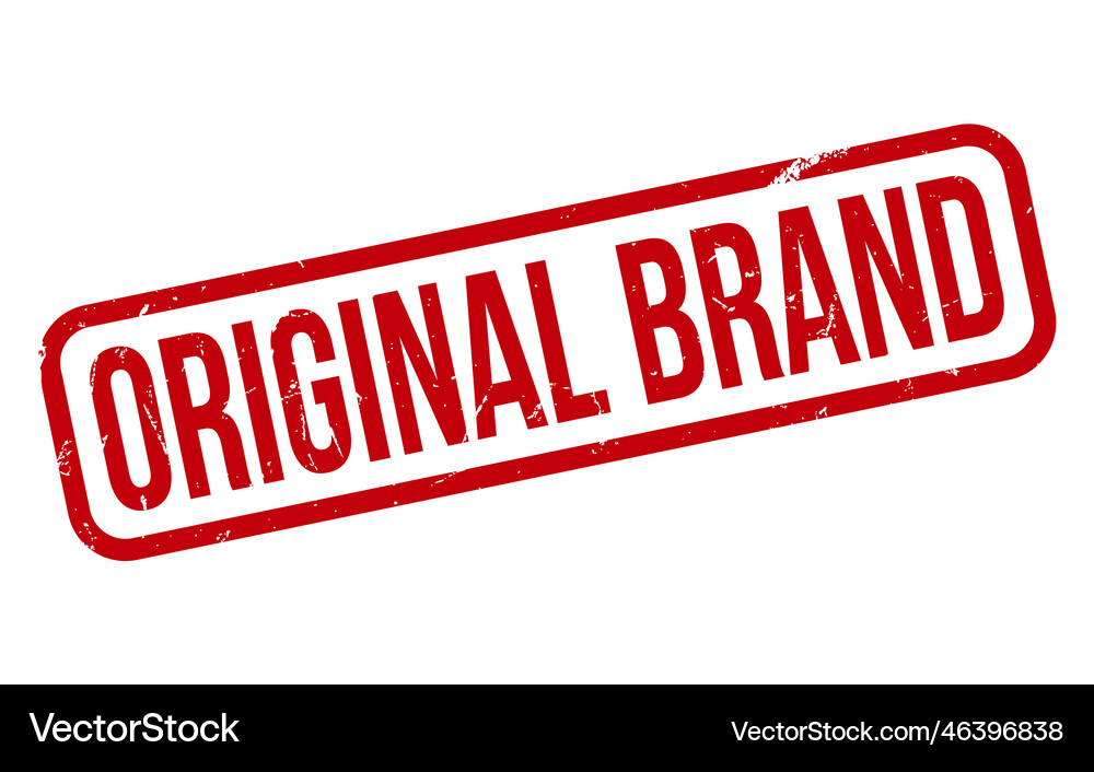 Original brand rubber stamp seal Royalty Free Vector Image