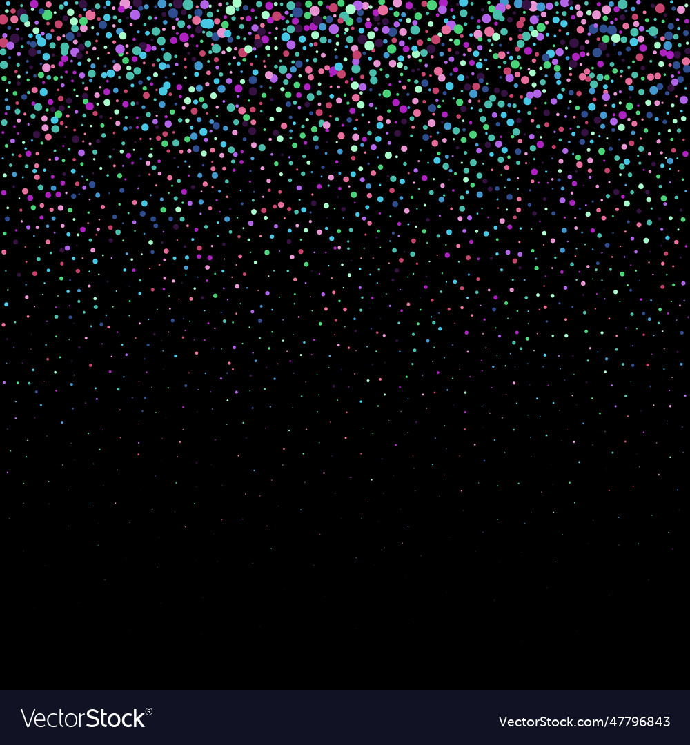 Colored circles falling down background template Vector Image