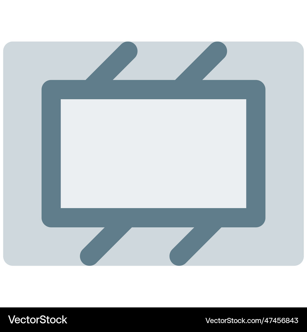 Glass photo frame with stylish borders Royalty Free Vector