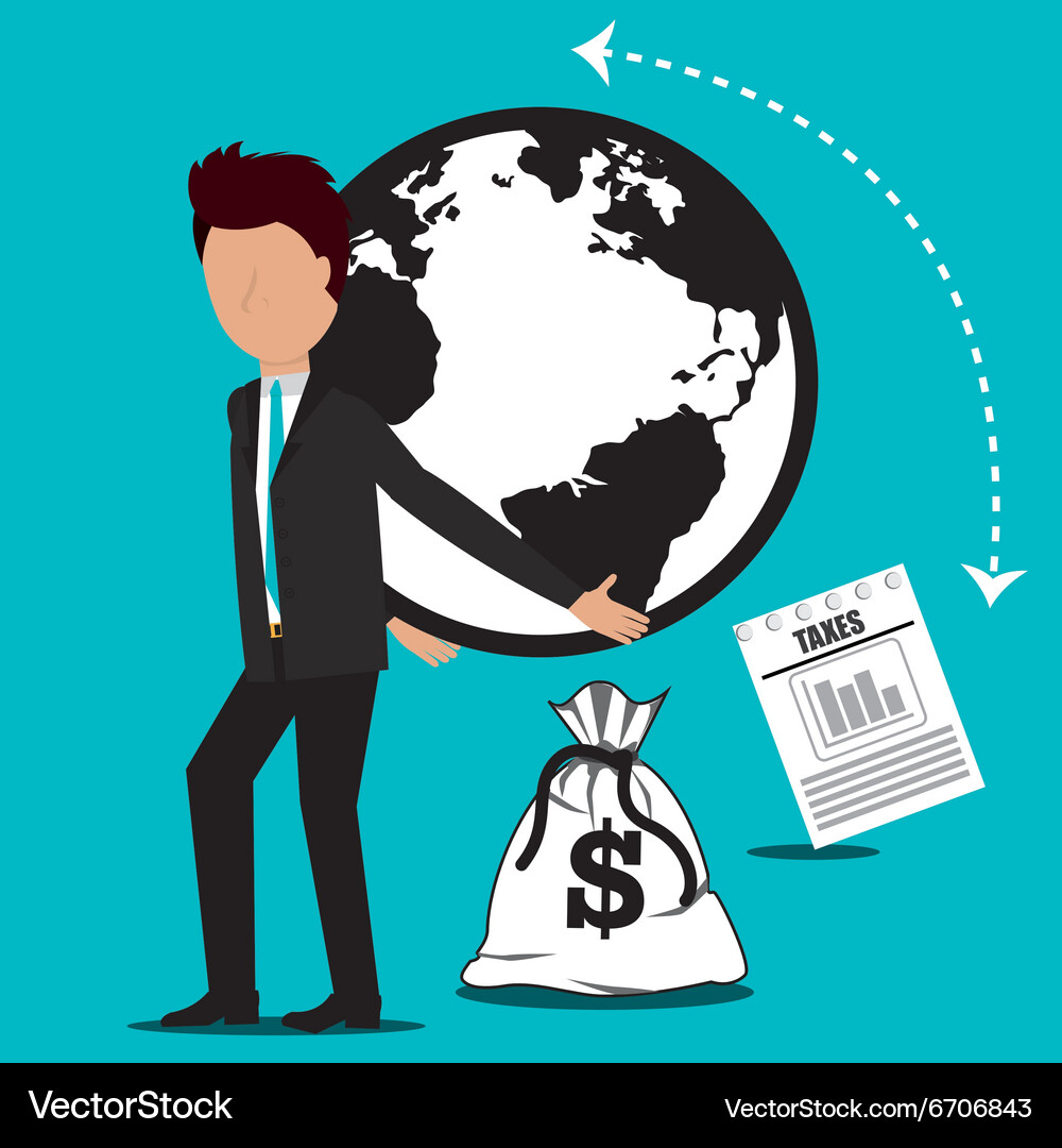 Government taxes payment Royalty Free Vector Image