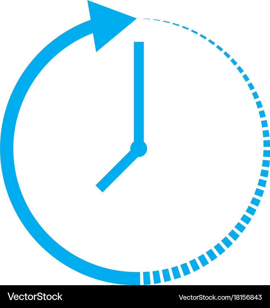 Passage of time icon on white background Vector Image